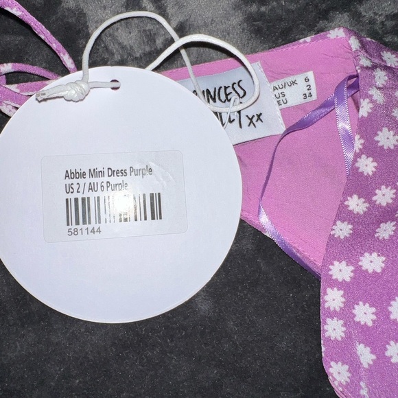 Princess Polly | Dresses | Princess Polly Abbie Mini Dress In Purple ...